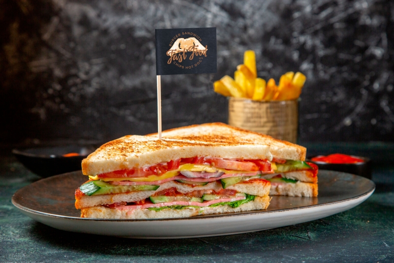 Burger Flags | 100 mm mit Logo bedrucken lassen